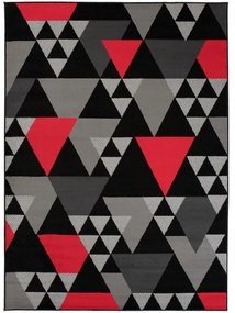 Kusový koberec PP Bolero černočervený 220x300cm