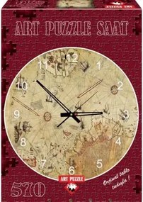 ART PUZZLE 4297 Puzzle hodiny Mapa kapitána Reise / 570 dílků / od 14