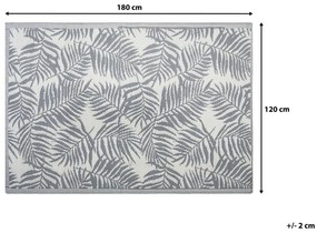 Tmavě šedý venkovní koberec Monobeli Casma, 120 x 180 cm
