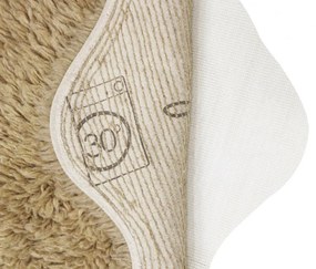 Lorena Canals, Vlněný koberec Woolly - Sheep Beige, 75x110 tvar kožešiny, béžová, ložnice