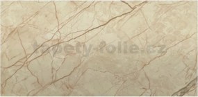 Samolepící PVC 3D panely LVT01, cena za kus, rozměr 60 x 30 cm, mramor béžový lesklý, IMPOL TRADE