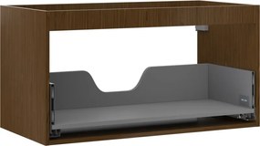 Mexen Box-A, závěsná skříňka 90 cm, 1 zásuvka, ořech, 91AX0-0900-470-1-86