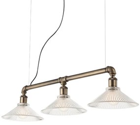 Závěsný lustr Ideal Lux Astrid SB3 brunito 140018 bronzový