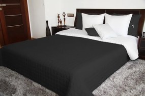 Deky na postel oboustranné černo bílé barvy Šířka: 200 cm | Délka: 220 cm