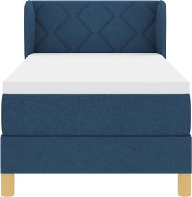 Postel s boxspringem s čelo Modrá 80 x 200 cm textil 3340247
