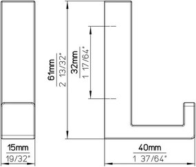 Siro Nábytkový věšák KARA S mosaz ručně broušená