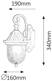 Rabalux 8388 - Venkovní nástěnné svítidlo SYDNEY 1xE27/60W/230V