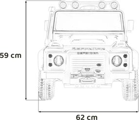 Elektrické autíčko Land Rover Defender 110 SVX červené