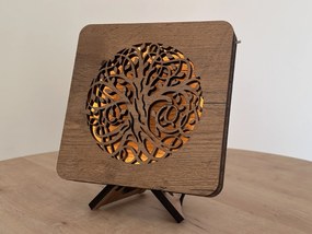 Li-Go "Strom života" lampa 19x19cm provedení povrchu: dub světlý