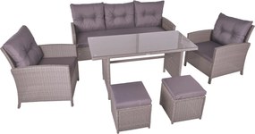 XXXLutz ZAHRADNÍ SESTAVA kov, plast, sklo Gardenson - Online Only zahradní nábytek - 002836026902