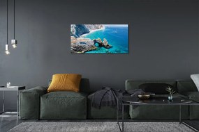 Obrazy na plátně Řecko Beach břehu moře 140x70 cm