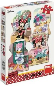 DINO Minnie a Daisy v létě / 4x 54 dílků / od 4 let