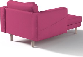 Potah na IKEA Norsborg šezlong s loketními opěrkami barva růžová látka pletený vzor