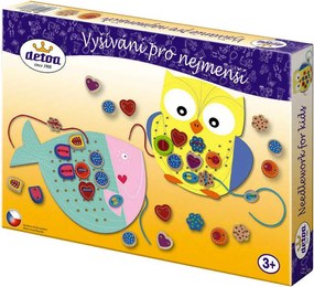 DETOA DŘEVO Vyšívání pro nejmenší kreativní set 41dílků dt14212