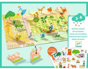 Kreativní sada se zvedacími samolepkami – 3D scény - farma