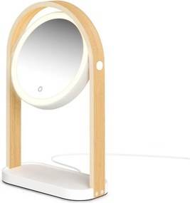 Kosmetické zrcadlo s dřevěným rámem (zvětšení 10x) 12x38 cm Bellwood – Umbra