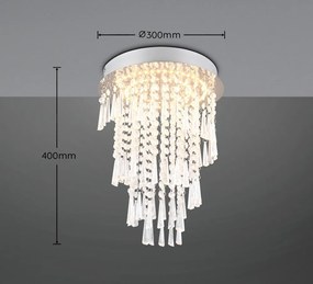 LED stropní svítidlo ve stříbrné barvě ø 30 cm Pomp – Reality