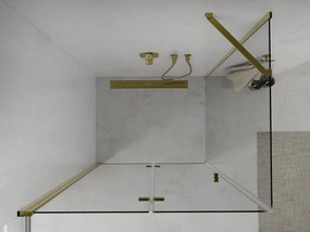 Mexen Lima sprchový kout 100x80 cm, průhledná, zlatá, 856-100-080-50-00