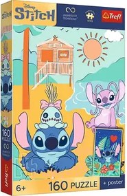 TREFL Puzzle Premium Plus Kids Lilo  Stitch / 160 dílků / 41 x 27,5 cm