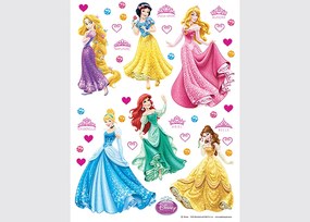 Dětská samolepka na zeď Tančící Princezny, Disney | 42.5 x 65 cm | DDK 1760