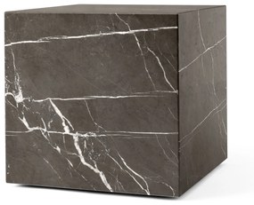 AUDO (MENU) Odkládací stolek Plinth Cubic, Grey Marble