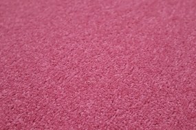Vopi, Kusový koberec Eton růžový 11 kruh, 100x100 (průměr) kruh, růžová, ložnice