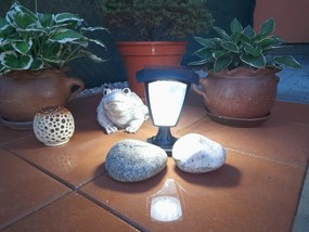LED Solution Černá LED zahradní solární lampa 250mm 2W IP65 2893
