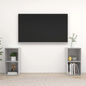 vidaXL TV skříňky 2 ks betonově šedé 72x35x36,5 cm kompozitní dřevo