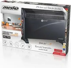 Mesko MS 7741b černá / elektrický horkovzdušný konvektor / 750W-1250W-