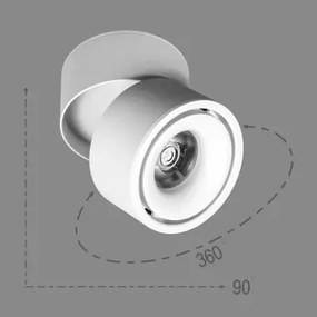 TOPE LED Downlight bílá / LED podhledové svítidlo / 10W / 4000K
