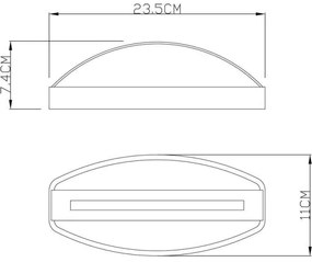 Deko-Light 731093 -LED Venkovní nástěnné svítidlo ERIDANI 13W/230V IP44 antracit