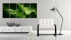 Obraz polibek Green Velikost (šířka x výška): 150x70 cm