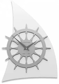 Designové hodiny 10-014 CalleaDesign Sailing 45cm (více barevných verzí) Barva bílá-1 - RAL9003