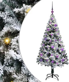 Umělý vánoční stromeček Bílá 150 cm PVC, ocel a plast 3396955