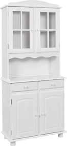 XXXLutz KREDENC, borovice, bílá, 88/198/43 cm P & B - Kredence a vitríny - 000528013301