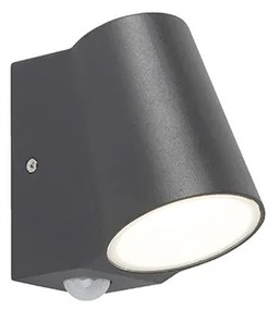 Venkovní lampa antracitová s pohybovým senzorem včetně LED - Uma