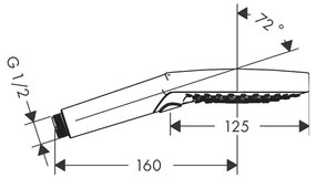 Hansgrohe Raindance Select S - Ruční sprcha 120 3jet, matná černá 26530670