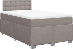 Box spring postel s matrací taupe 120x190 cm textil 3285845