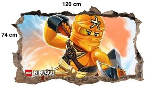 Originální nálepka na zeď LEGO Ninjago Skyler 120 x 74 cm