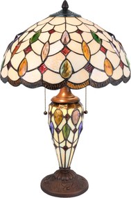 Stolní lampa Tiffany Sun stones - 40*60cm 2x E27/60W