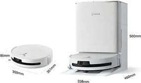 Ecovacs Deebot T90 Omni bílá / Robotický vysavač / vysávání  mopování