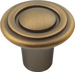 SAPHO RETRO kovová knobka, průměr 30mm, bronz 12936