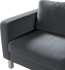 Potah na pohovku IKEA  Karlstad 2-místná, nerozkládací, krátký barva šedá látka sametová