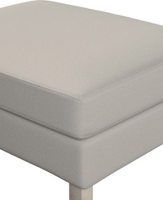 Potah na podnožku IKEA Karlstad barva béžová látka pletený vzor
