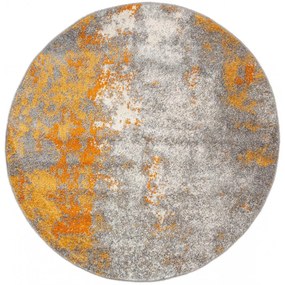 Kusový koberec Fredo žlutý kruh 100x100cm