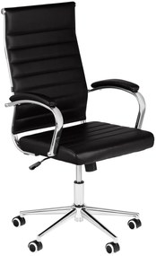 Kancelářská židle Mollis - syntetická kůže | černá