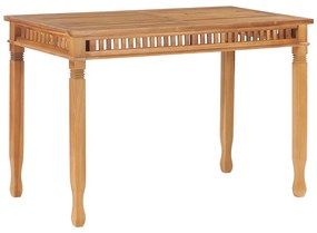 Zahradní jídelní stůl 120 x 65 x 80 cm masivní teakové dřevo - Default Title