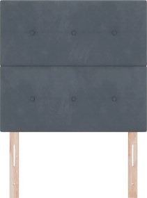 Čelo postele Tmavě šedá 100 cm samet 3337816
