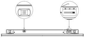 T-LED Lištové LED svítidlo TRITO LT150W 120° 61W bílé Denní bílá