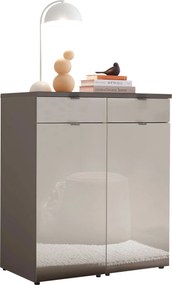 XXXLutz KOMODA, šedá, šedavě hnědá, 80/91,2/43 cm Dieter Knoll - Široké komody - 000442000423